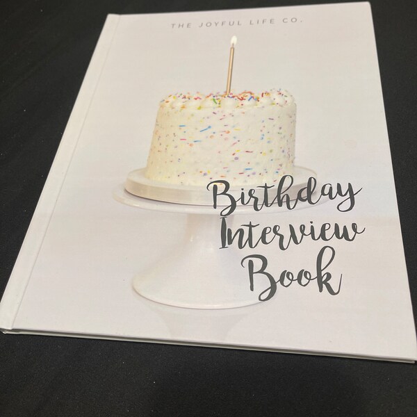 Digital Download Birthday Interview Book | First Birthday, Birthday ...