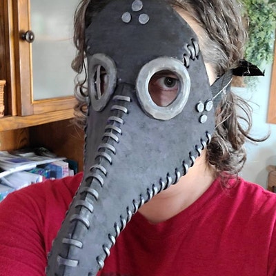 DIY Plague Doctor Mask Eva Foam Helmet Pattern Blueprint Template Pdf ...