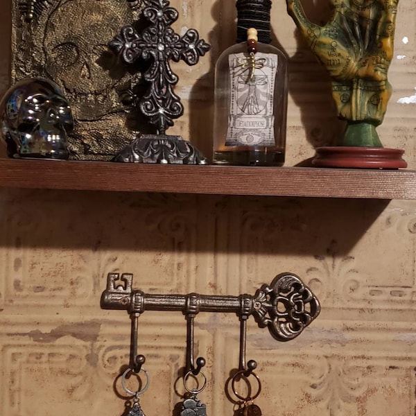 Key Holder / Skeleton Key Rack / Cast Iron Wall Hook / Key Hanger ...
