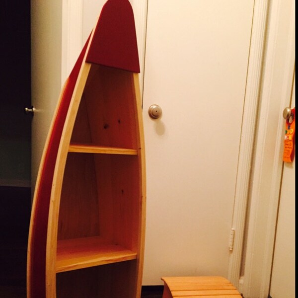 Cottage Style Navy Boat Shelf Canoe Shelves Nautical Boat Shelf Beach ...