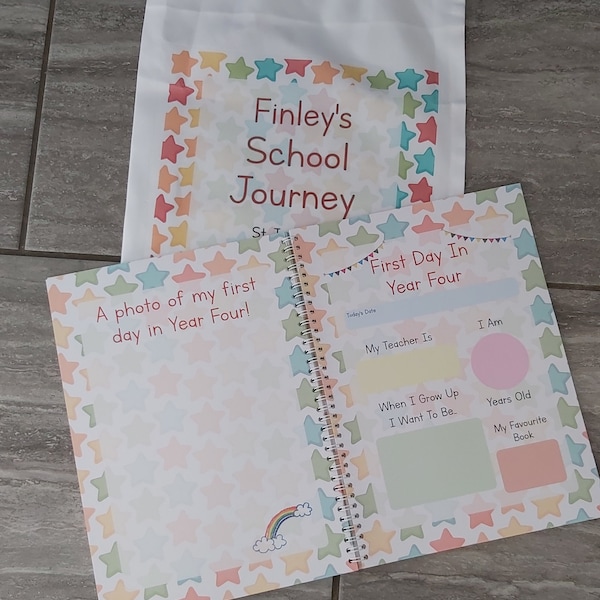 First Day of School, School Journey Journal, First Day of School Sign ...
