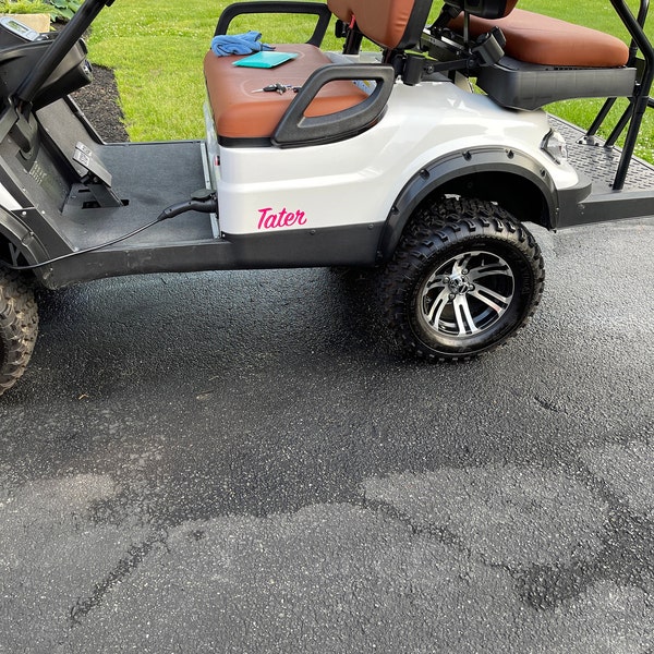 Golf Cart Decal Custom Golf Cart Decal Vinyl Decal Custom Cart Decals ...