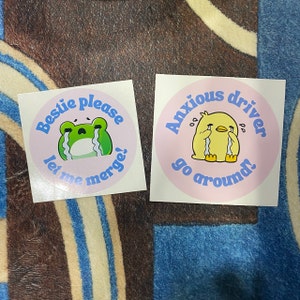 Student Driver Sticker, New Driver Bumper Sticker, Anxiety Bumper ...