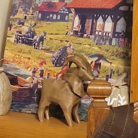 3D Printed Hand-painted Goat of Warding Statue Figure Inspired by ...