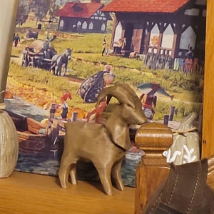 3D Printed Hand-painted Goat of Warding Statue Figure Inspired by ...