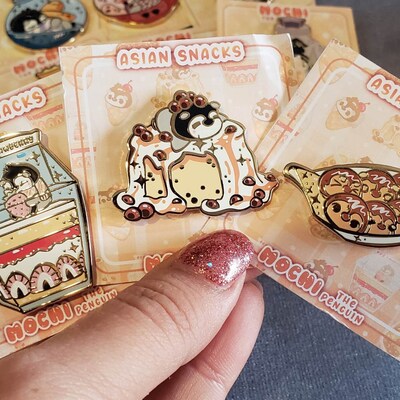 Boba Lava Cake Penguin Enamel Pin Mochi the Penguin Cute - Etsy