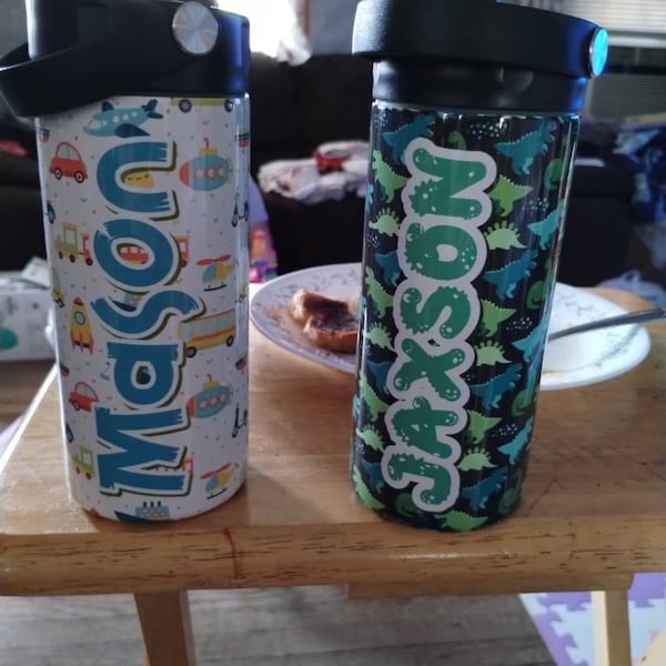Kids Water Bottle Personalized, Back to School Gift, Custom Water ...