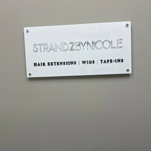 Unique Custom Made Business Sign for Your Company With Stand Offs ...