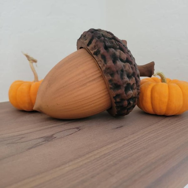 Giant Acorn Container, Secret Storage Trinket Jewelry Box, Woodland ...