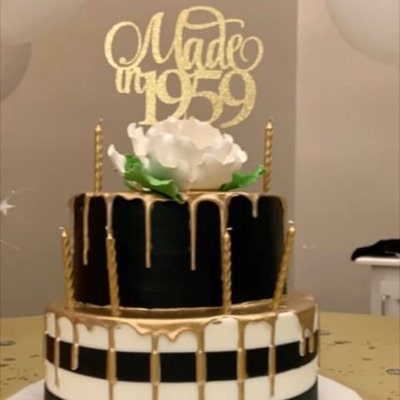 Made in 1959 Cake Topper Birthday Cake Topper Birth Year - Etsy Canada