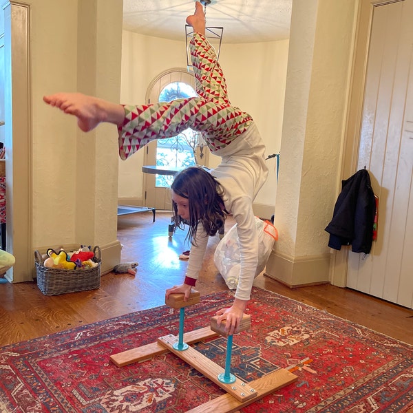 Wood Parallettes Push-up Bar Dip Station | Handstands Planche Push-ups ...