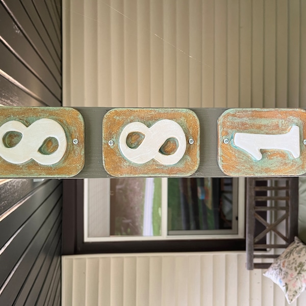 House Address Wall or Post Handmade Tiles. With or Without Holes. 4 3/4 ...