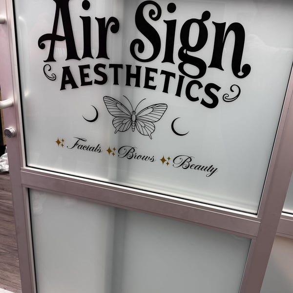 Custom Store Hours Decal - Business Door Sign for Hours of Operation ...