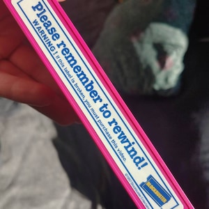 Please Remember to Rewind Blockbuster Video Rental VHS Vinyl Die-cut ...