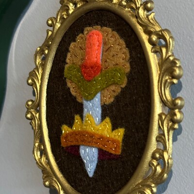 Dagger Hard Enamel Pin Art Nouveau, Sword Pin, Pins, Lapel Pin, Hat Pin ...