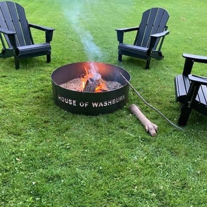 Personalized Heavy Duty Solid Fire Ring, 12 Tall, Wedding Gift ...