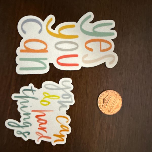 Encouraging Inspirational Stickers | Waterproof Vinyl Decals | You Can ...