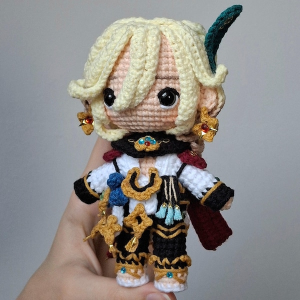 Crochet PDF Pattern: raiden Shogun Chibi Amigurumi english, Spanish and ...