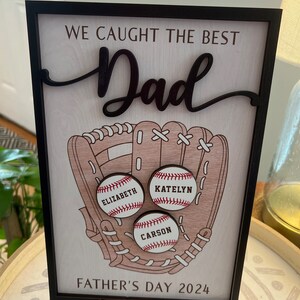 Personalized Father's Day Gift, the Best Dad Sign, Family Sign, Father ...