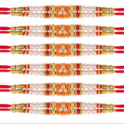Rakhi Thread 2018 Raksha Bandhan Set of 6 Brother Sister Festival ...
