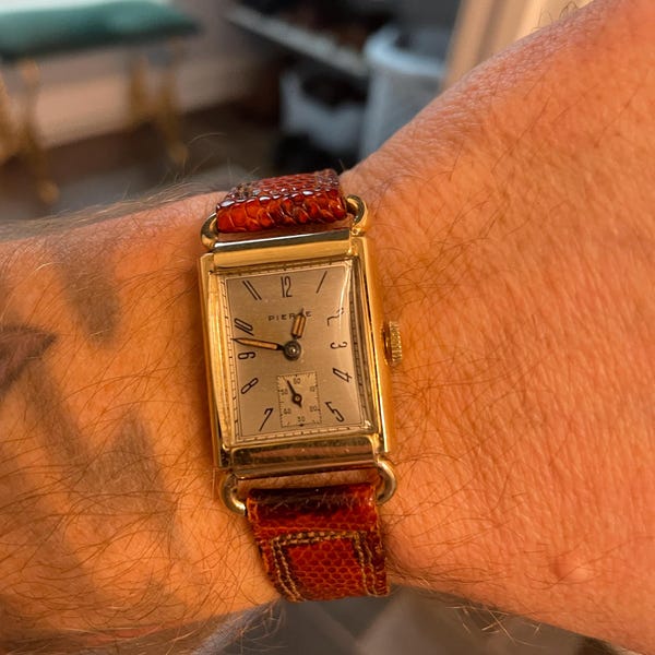Vintage HAFIS Gents Watch, SWISS Made 21 Jewel, Unusual Faceted Case ...