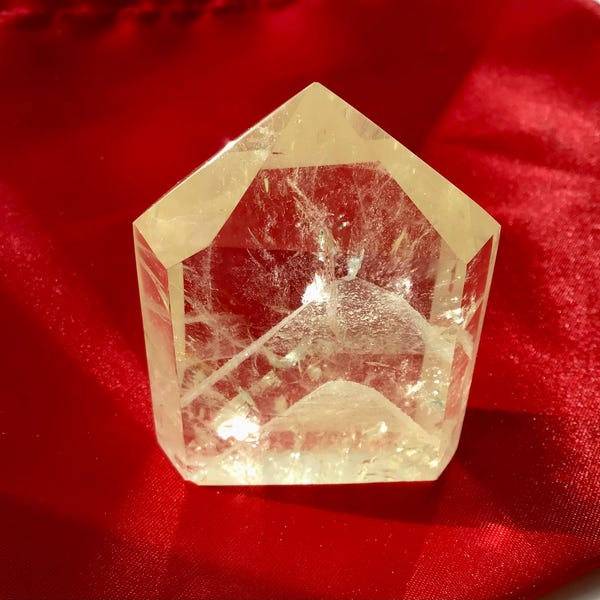 Clear Yellow Citrine Crystal Quartz 124 Sided Disintegrator Pranic ...