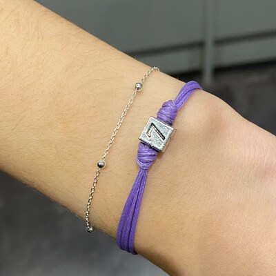 Number Bracelet, Customised Men's Bracelet, Silver Tone, Digit Bead ...