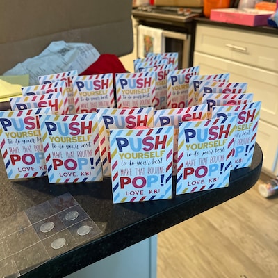 Editable Push Yourself to Do Your Best Printable Gift Tags, Make That ...