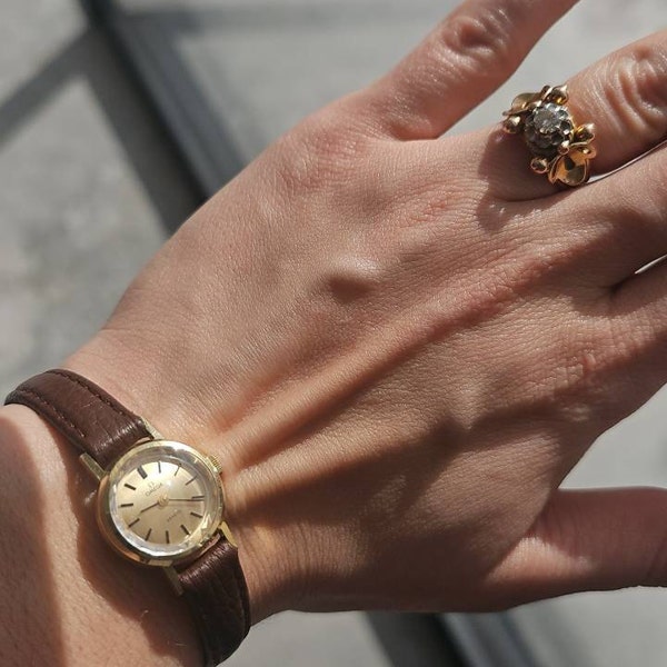 Micro Watch for Women Gold Shade Unused Jewelry Seagull, Classic Women ...