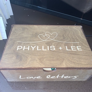 Love Letter Box Valentines Day Gift Box Personalized Small Wooden ...