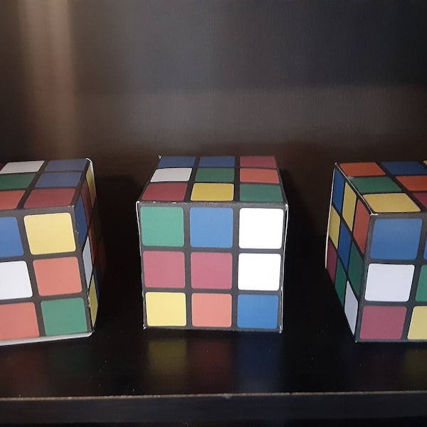 Printable Digital Rubik’s Cube Fun and Colorful Gift Box - Kids' Crafts ...