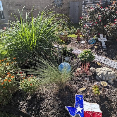 Texas Flag Stepping Stone With Mosaic Top - Etsy