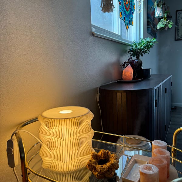 Sci-fi Wasabi Custom Table Lamp With Dimming Warm Edison Bulb Modlamp ...