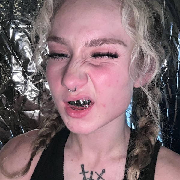 Custom Silver Grillz 925 Sterling Silver Teeth Real Solid Silver Grill ...