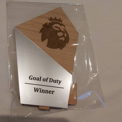 Engraved Trophy Award With Logo & Wording for Schools, Football, Dance ...