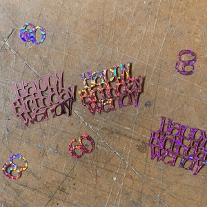 Personalised Birthday Confetti / Birthday Party Decor / Birthday ...