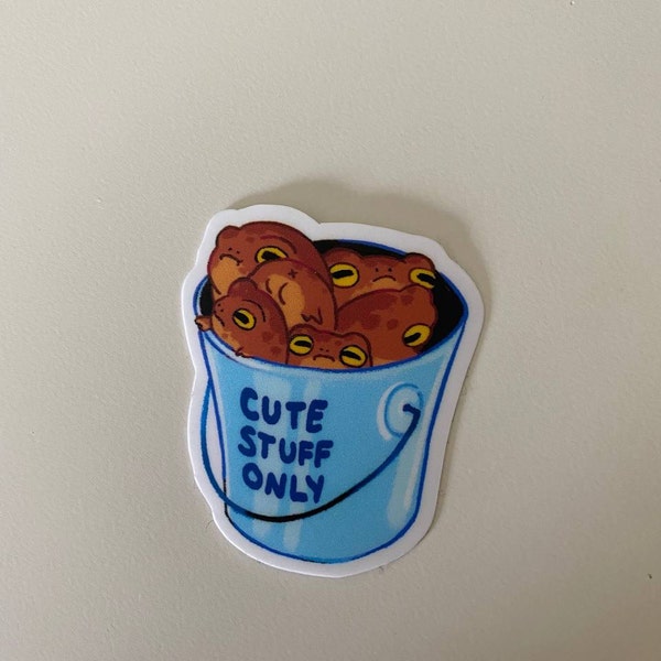 Desert Rain Frog Stickers, Cute Matte Vinyl Waterproof Diecut Sticker ...