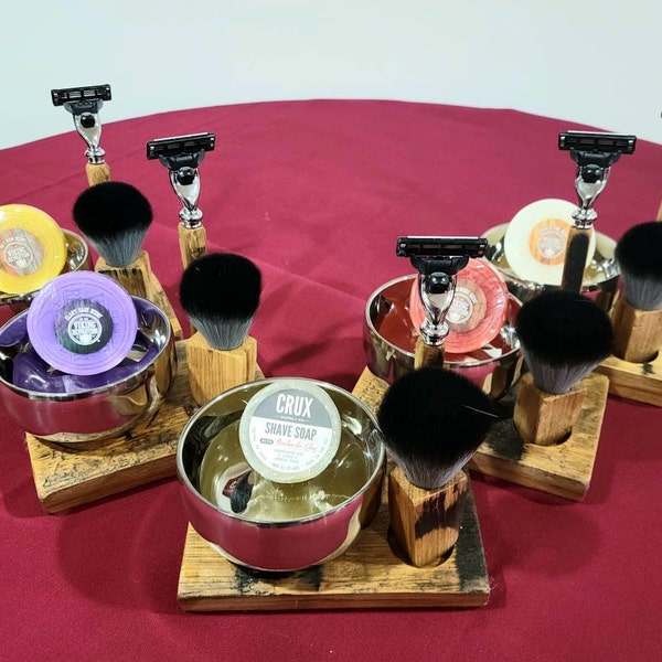 Razor Mach 3 Fusion DE Safety Majestic Shaving Razor Handle Kit Badger ...
