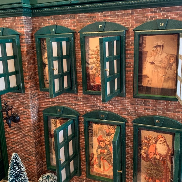 Christmas Advent House Kit W/ Optional Brick Exterior - Etsy