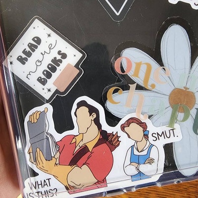 Belle Bookworm Smut Sticker Beauty and the Beast Booktok - Etsy