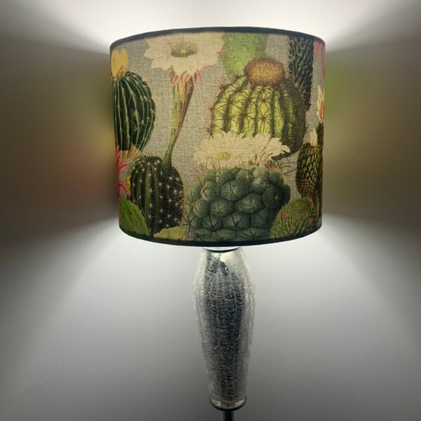 Cactus Lampshade Drum Lampshade - Handmade 20cm 25cm 30cm 35cm 40cm ...