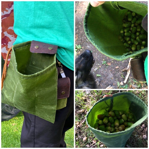 Leather & Canvas Forage Bag - PDF Pattern - Etsy