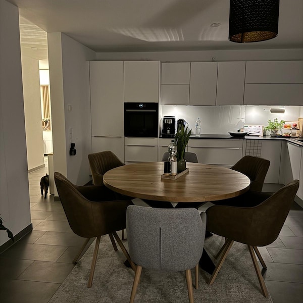 Custom Oak DESK With LIVE Edge MONOLITHIC Top – Unique L-shaped Desk ...