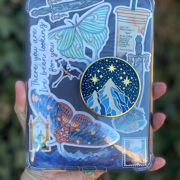 Regal Moth Holographic Sticker, Regal Moth Sticker, Laminated Sticker ...