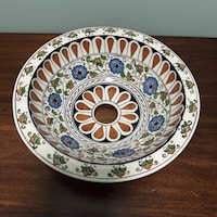 Ceramic Handpainted Red Bowls, Traditional Multisize Handmade ...