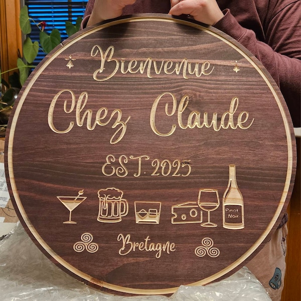 Custom Cottage Sign | Wood Cottage Sign | Anniversary Gift | Welcome to ...