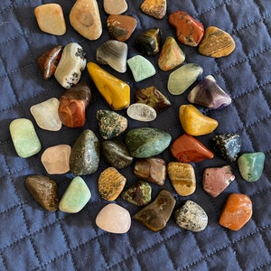 Assorted Tumbled Stones 0.5 in and 1 in BIG From 2oz Wholesale - Etsy