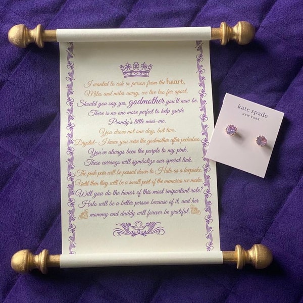 Gold Princess Scroll Birthday Invitation: Pink Ribbon, Elegant Party - Etsy