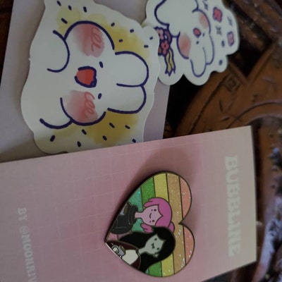 Bubbline Enamel Pin Princess Bubblegum & Marceline, Adventure Time - Etsy
