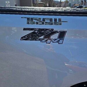 2007-2018 Chevy Silverado 1500 Emblem Overlay Decal Letters BLACK Set ...